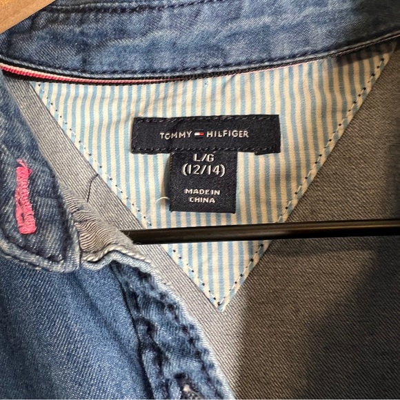 Tommy Hilfiger | Shirts & Tops | Tommy Hilfiger Girls Lightweight Denim ...